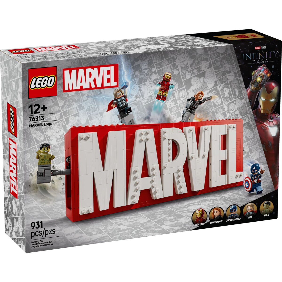 LEGO® Marvel Super Heroes 76313 - MARVEL Logo & Minifiguren - Lucky B