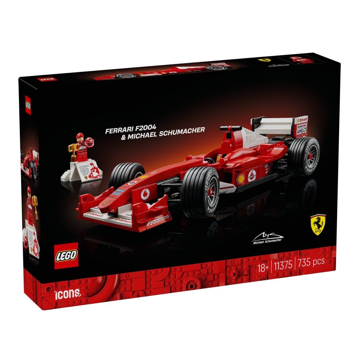 LEGO® ICONS 11375 - Ferrari & Michael Schumacher - Lucky Bricks - Leg